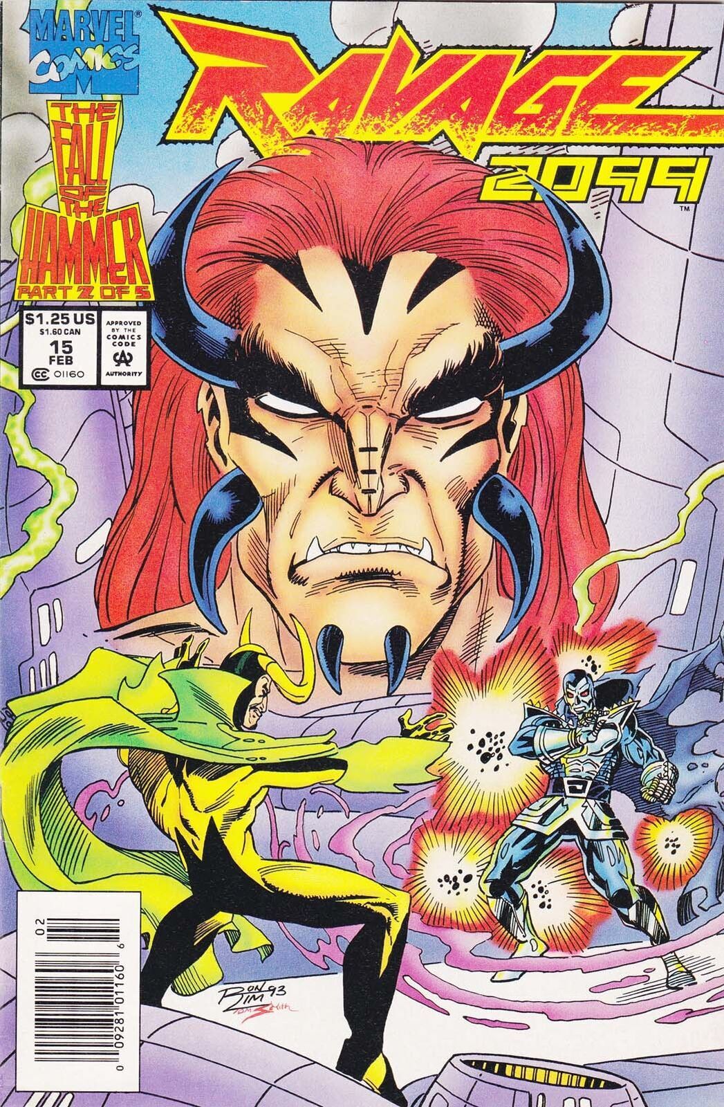 Ravage 2099 #15 (Newsstand) FN; Marvel | Fall of the Hammer 2 - we ...