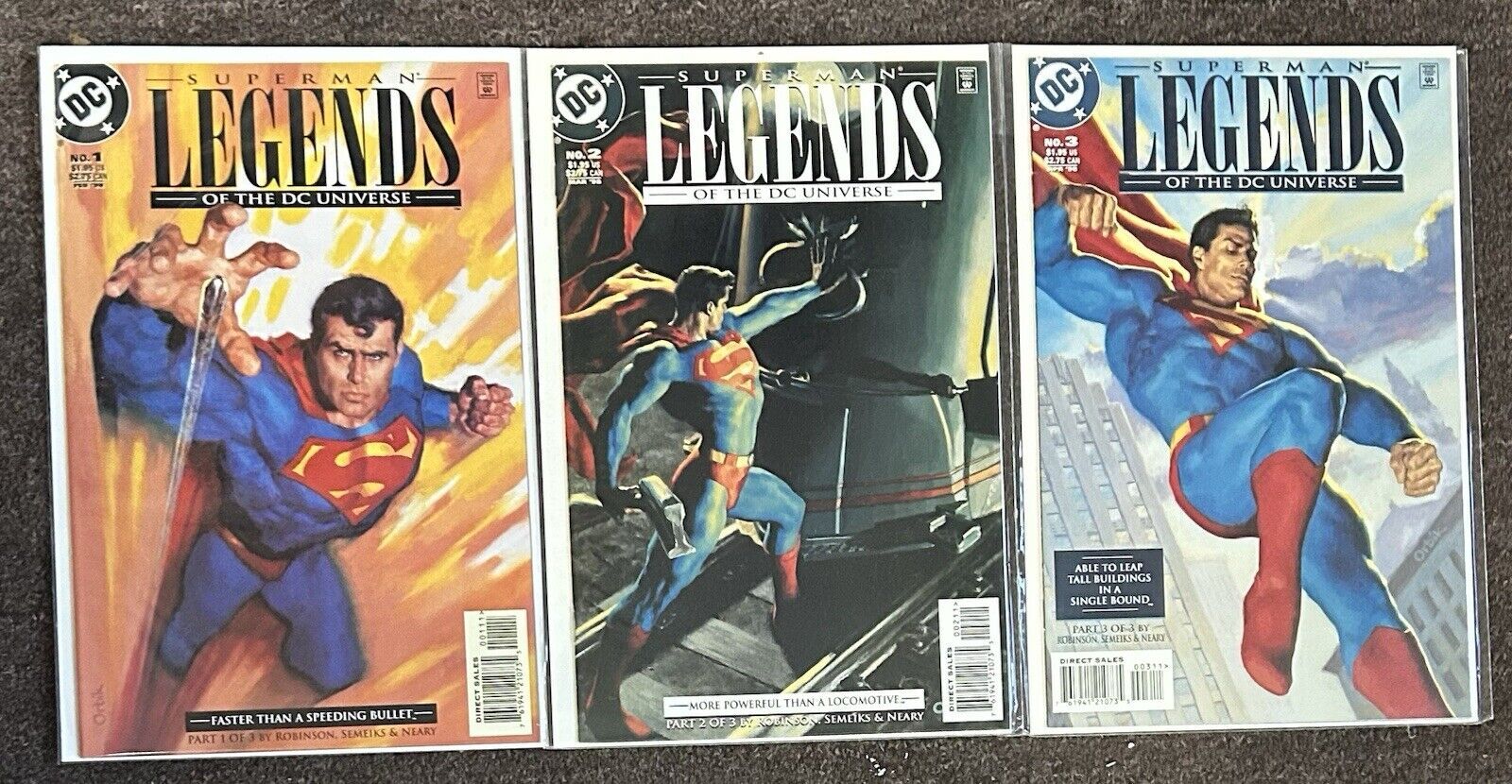 Superman Legends Of The DC Universe #1,2,3 DC Comics Complete Set 1998 ...