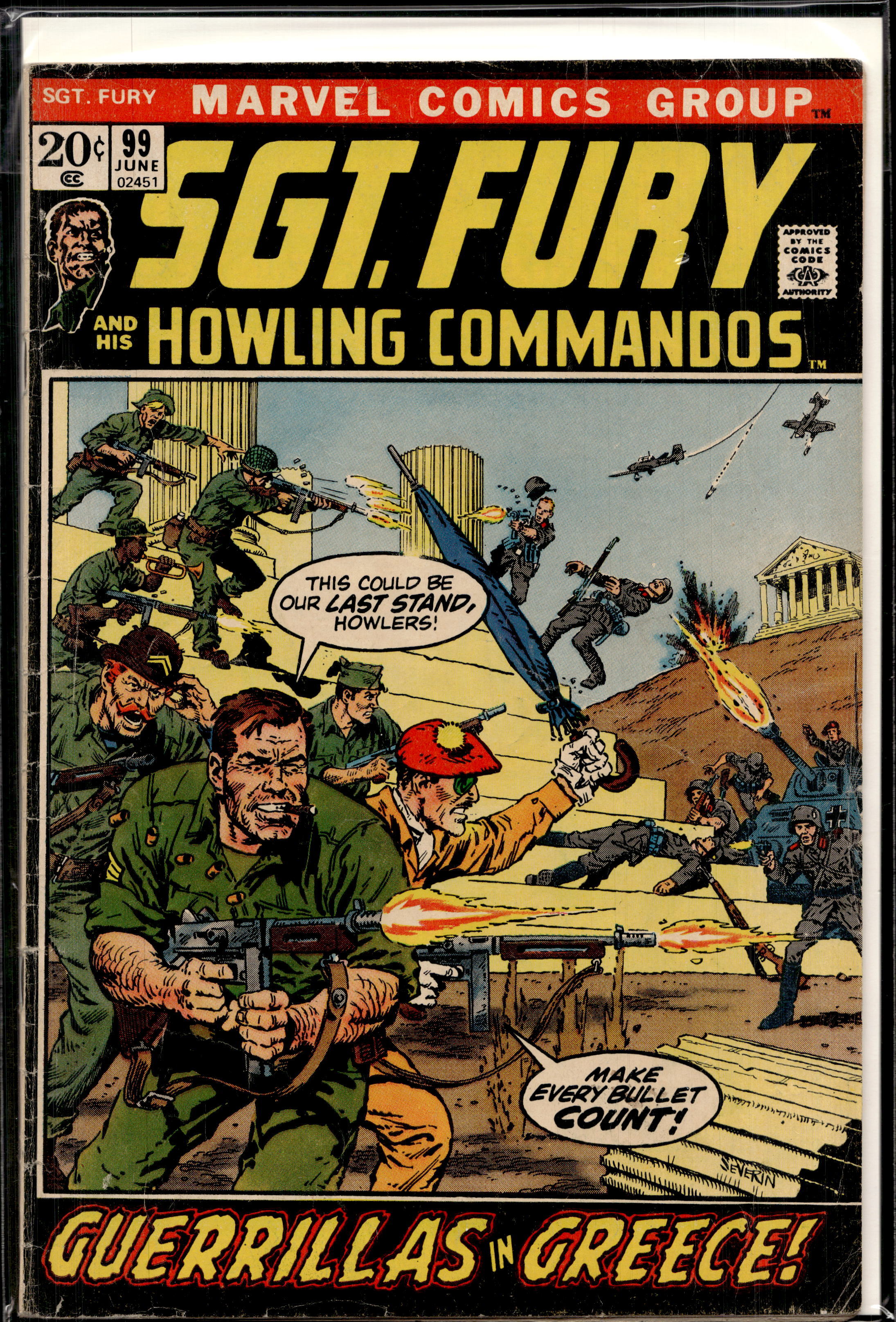 Sgt. Fury #99 (1972) Sgt. Fury | Comic Books - Bronze Age, Marvel, Sgt ...