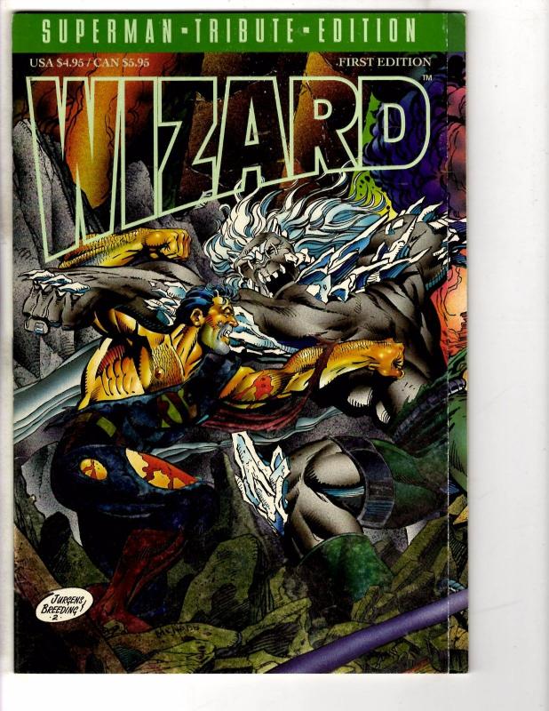 12 Comics / Mags Wizard Superman X-Men Shadow Extreme Hero Cops Sable ...