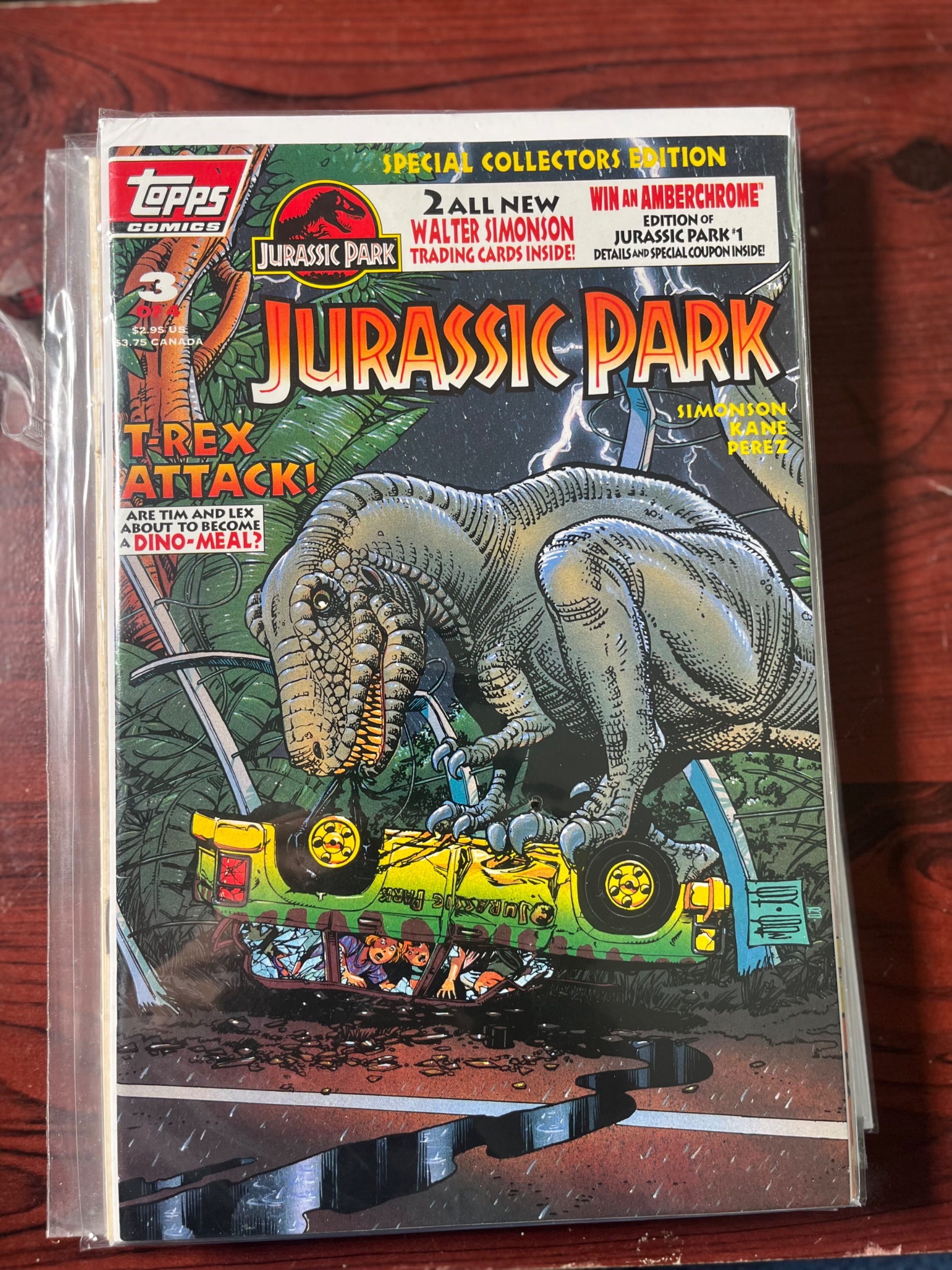 Jurassic Park #3 (1993 Topps) | Comic Books - Modern Age, Topps, Jungle ...