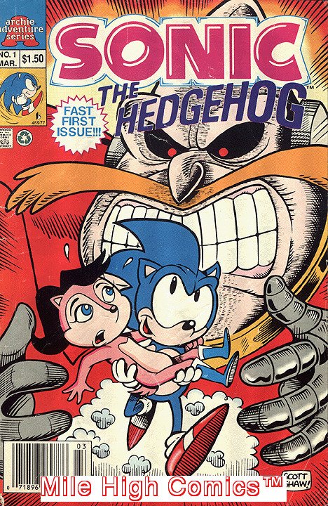 Sonic the Hedgehog (1993 Series) (Mini Series) (Archie) #1 Newsstand ...