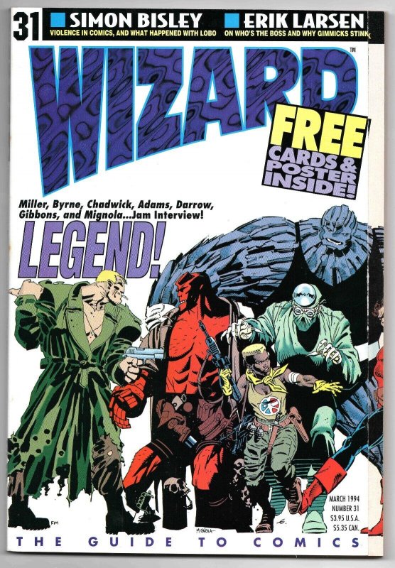 Wizard Magazine #31 VINTAGE 1994 Legend | Comic Books - Modern Age ...