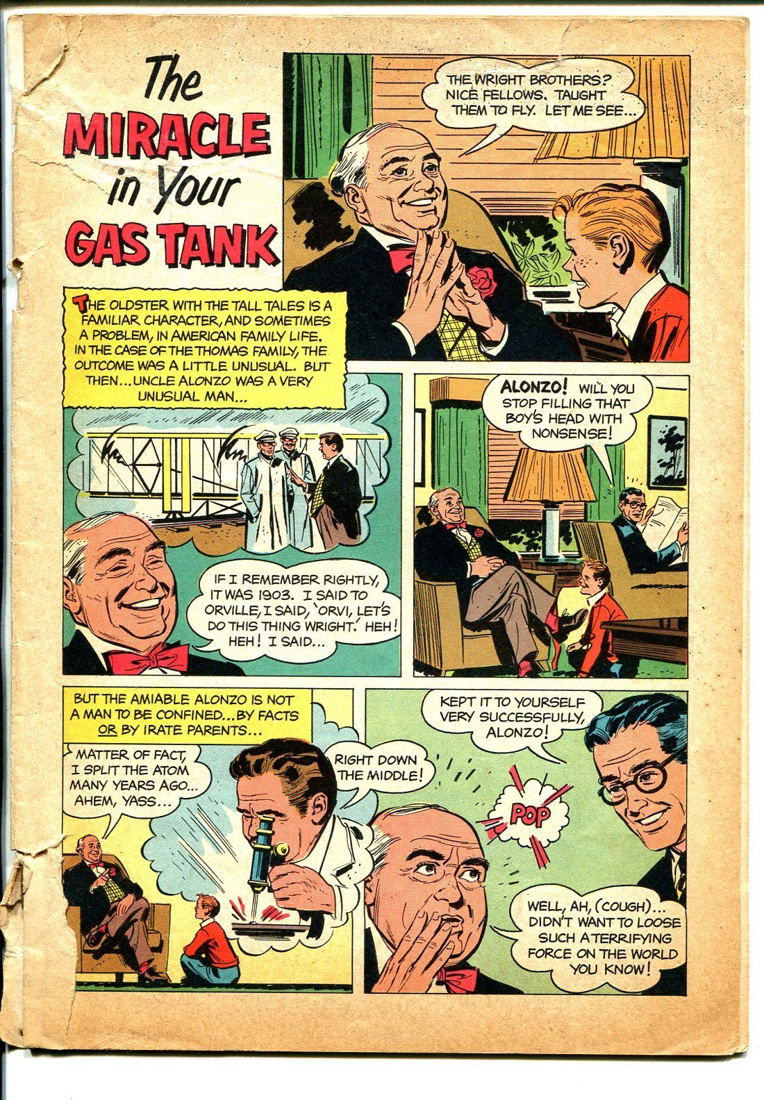 Miracle In Your Gas Tank 1953-Sinclair Oil Co-Miracle Man-promo comic ...
