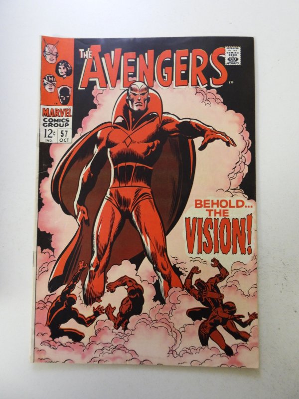 The Avengers #57 (1968) 1st appearance of The Vision FN+ condition ...