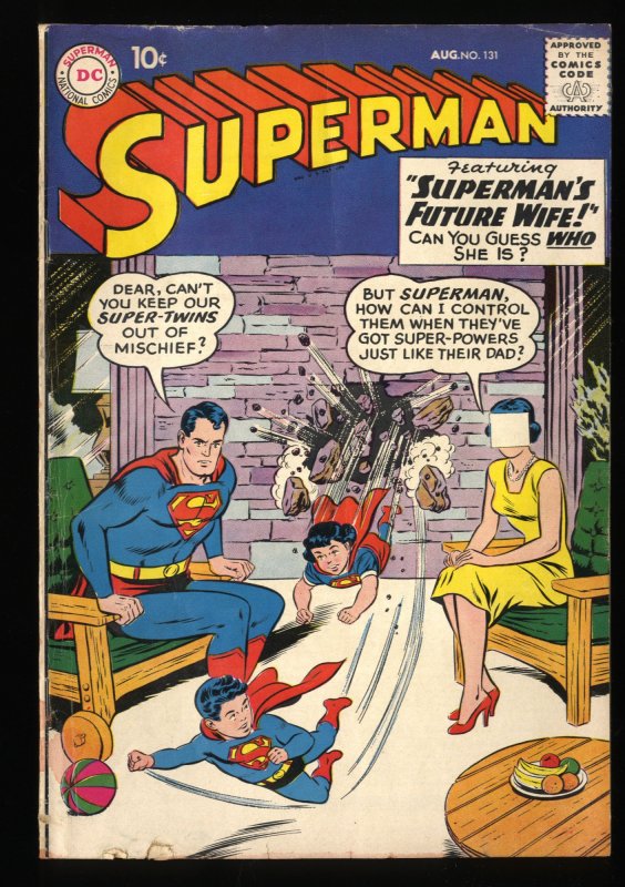 Superman #131 VG 4.0 Mr. Mxyzptlk! | Comic Books - Silver Age, DC ...