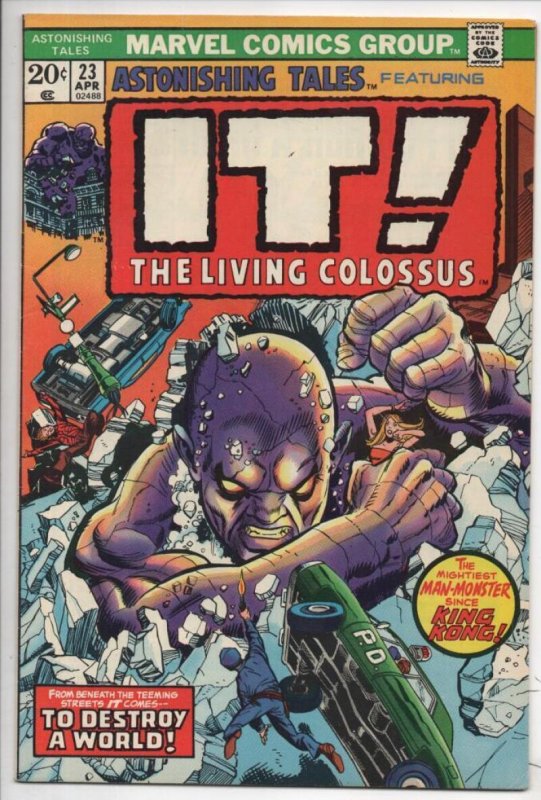 ASTONISHING TALES #23, FN, Living Colossus IT, 1970 1974, Fin Fang Foom ...