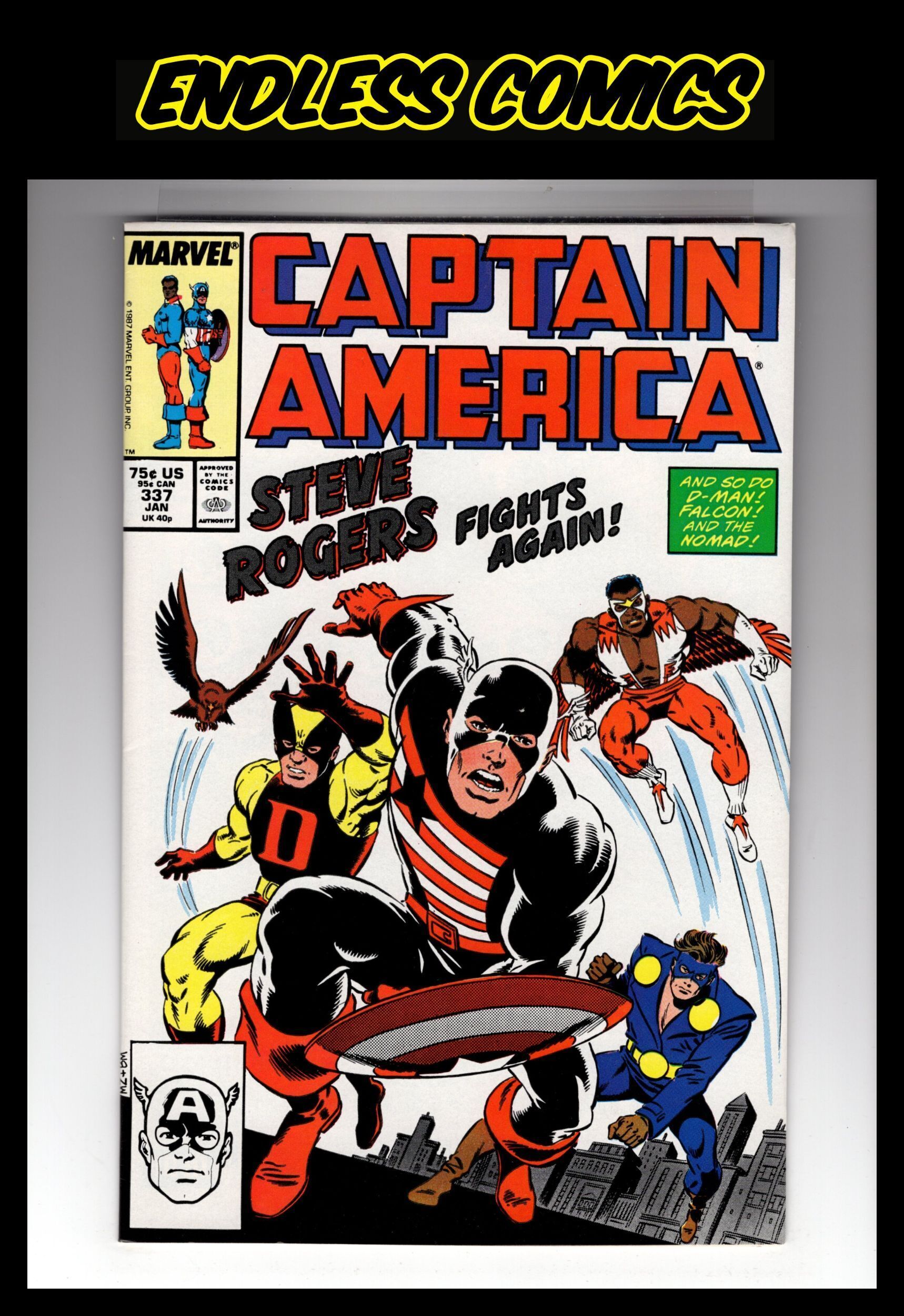 Captain America #337 (1988) 1st Appearance of THE CAPTAIN! Steve Rogers ...