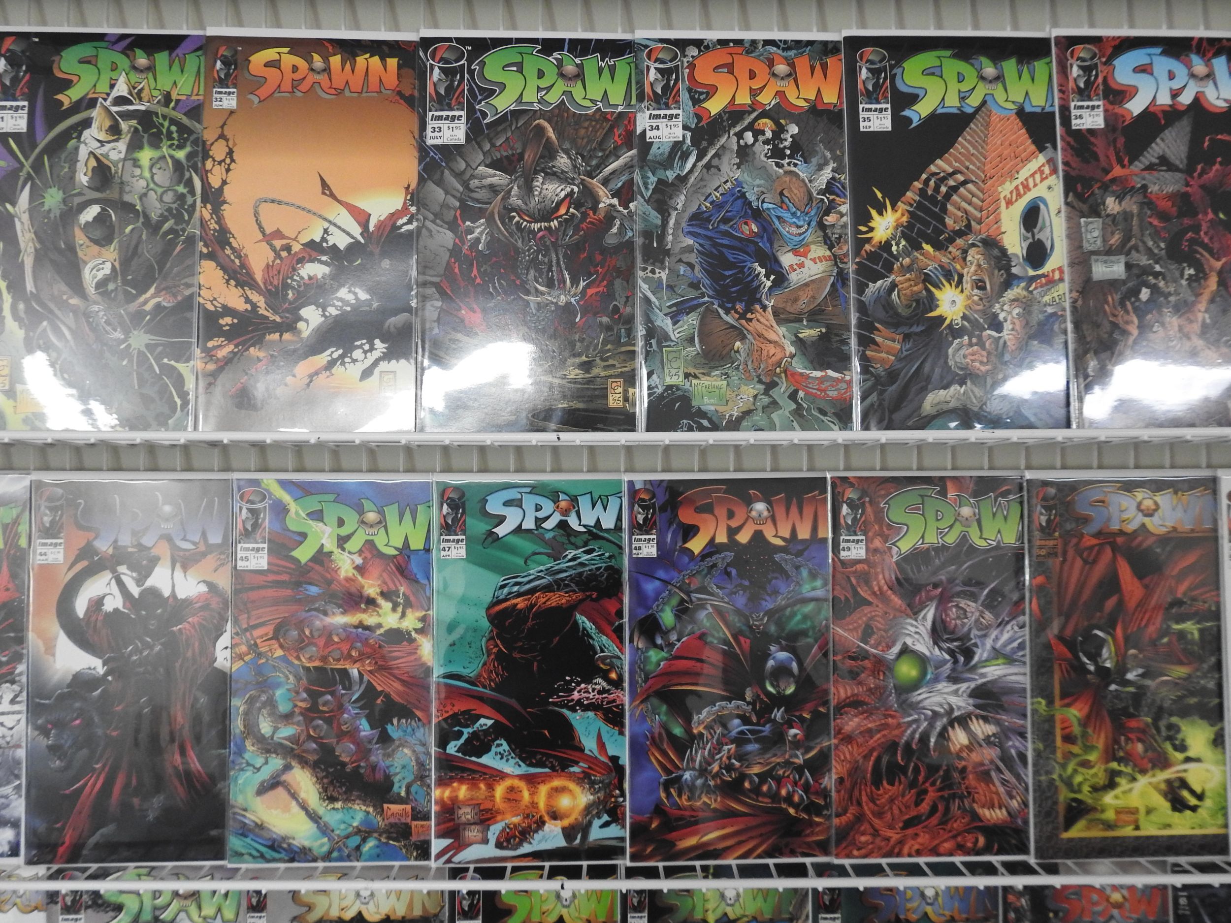 Huge Lot of Spawn W/#1-45 complete + Spawn Bible, Dark Ages+ Beautiful ...