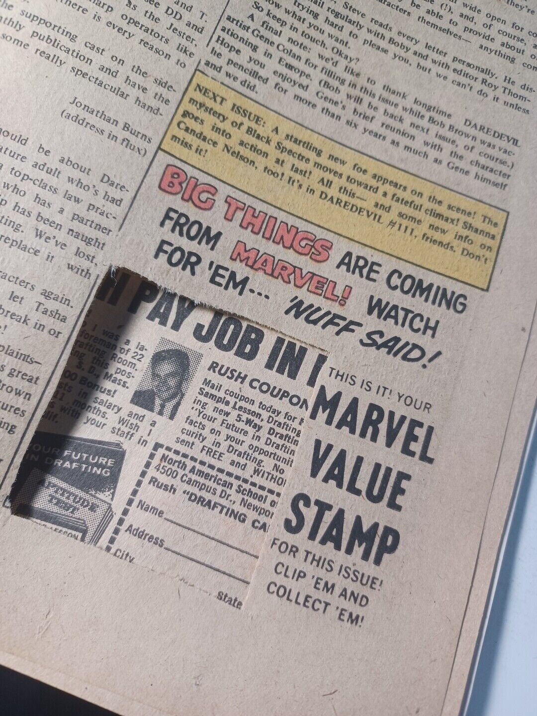 Daredevil #110 VG Missing MVS Marvel Comics c265 | Comic Books - Bronze ...