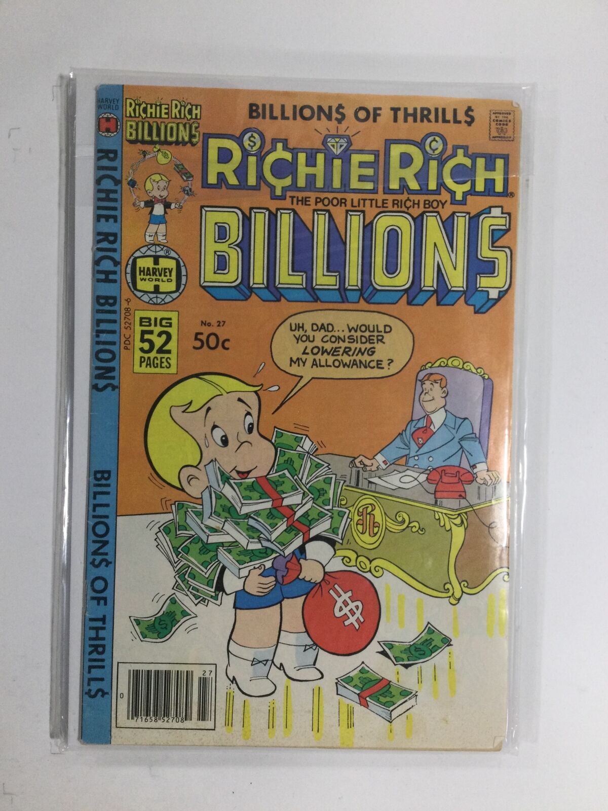 Richie Rich Billions #27 (1978) FN5B121 FINE FN 6.0 | Comic Books ...