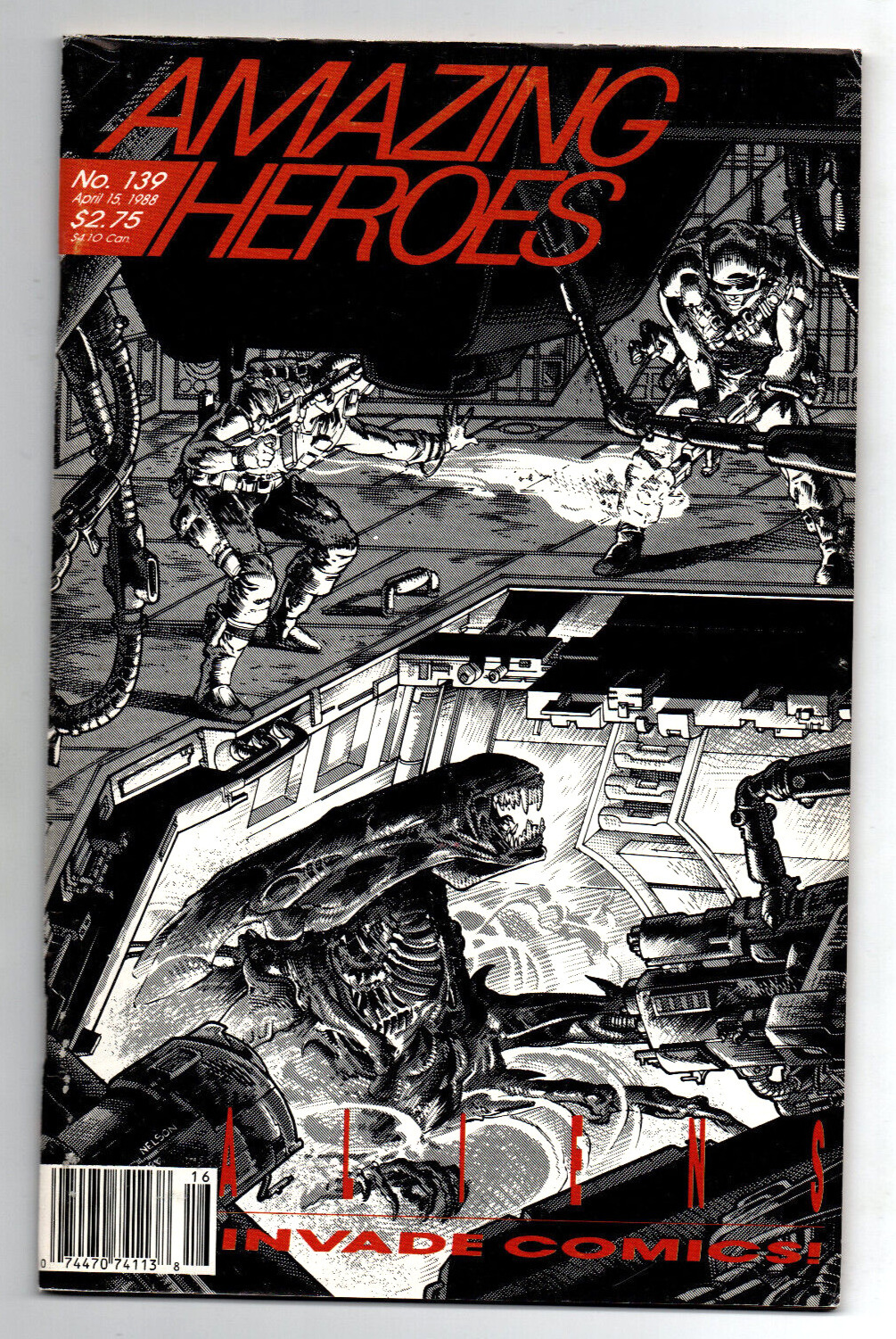 Amazing Heroes #139 - 1st appearance of Aliens in comics - 1988 - VG ...
