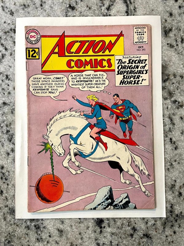 Action Comics # 293 VG/FN DC Comic Book Bizarro Lois Lane Superman ...