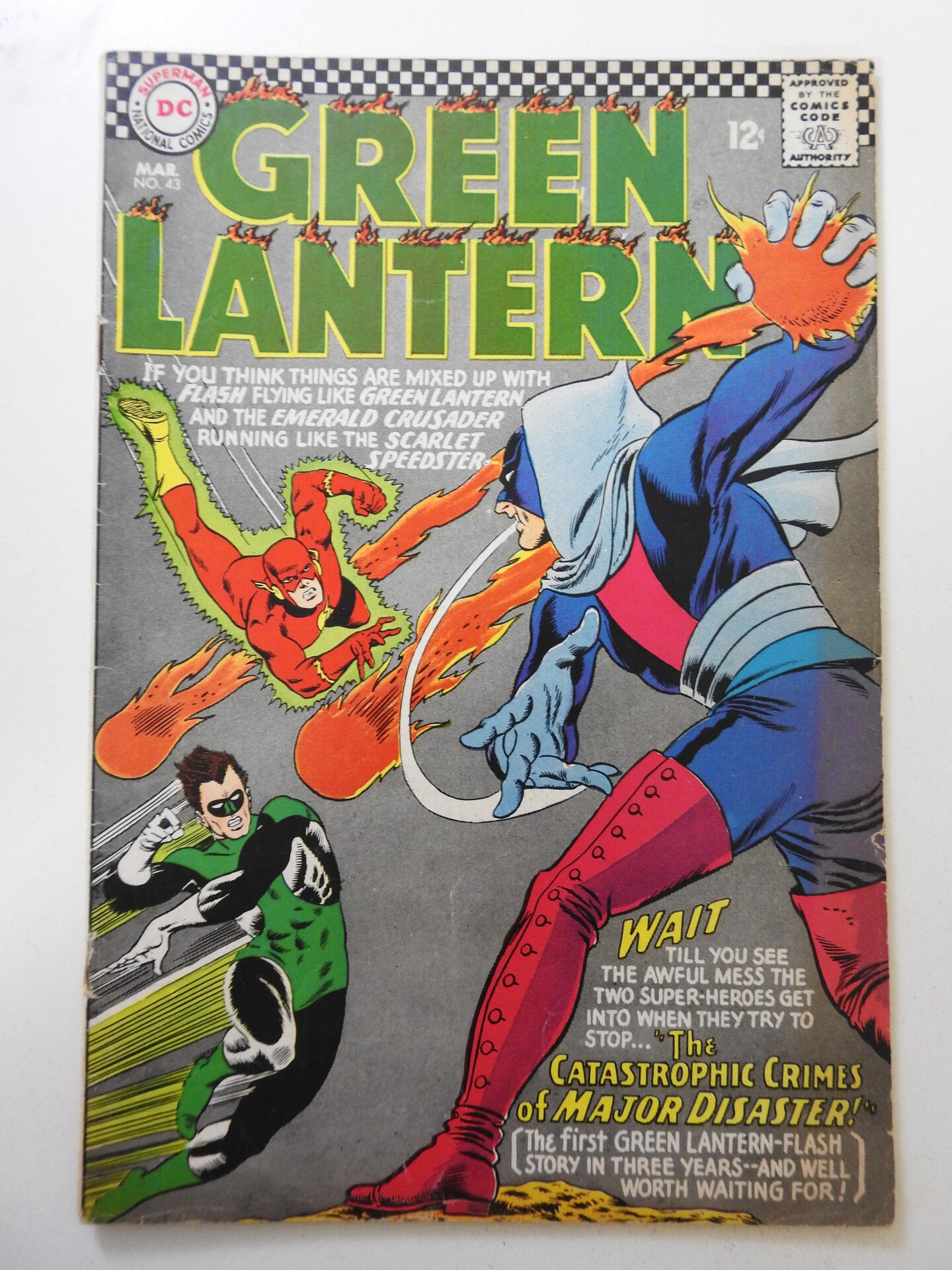 Green Lantern #43 (1966) VG Condition! Cover and 1st wrap detached bottom staple | Comic Books ...