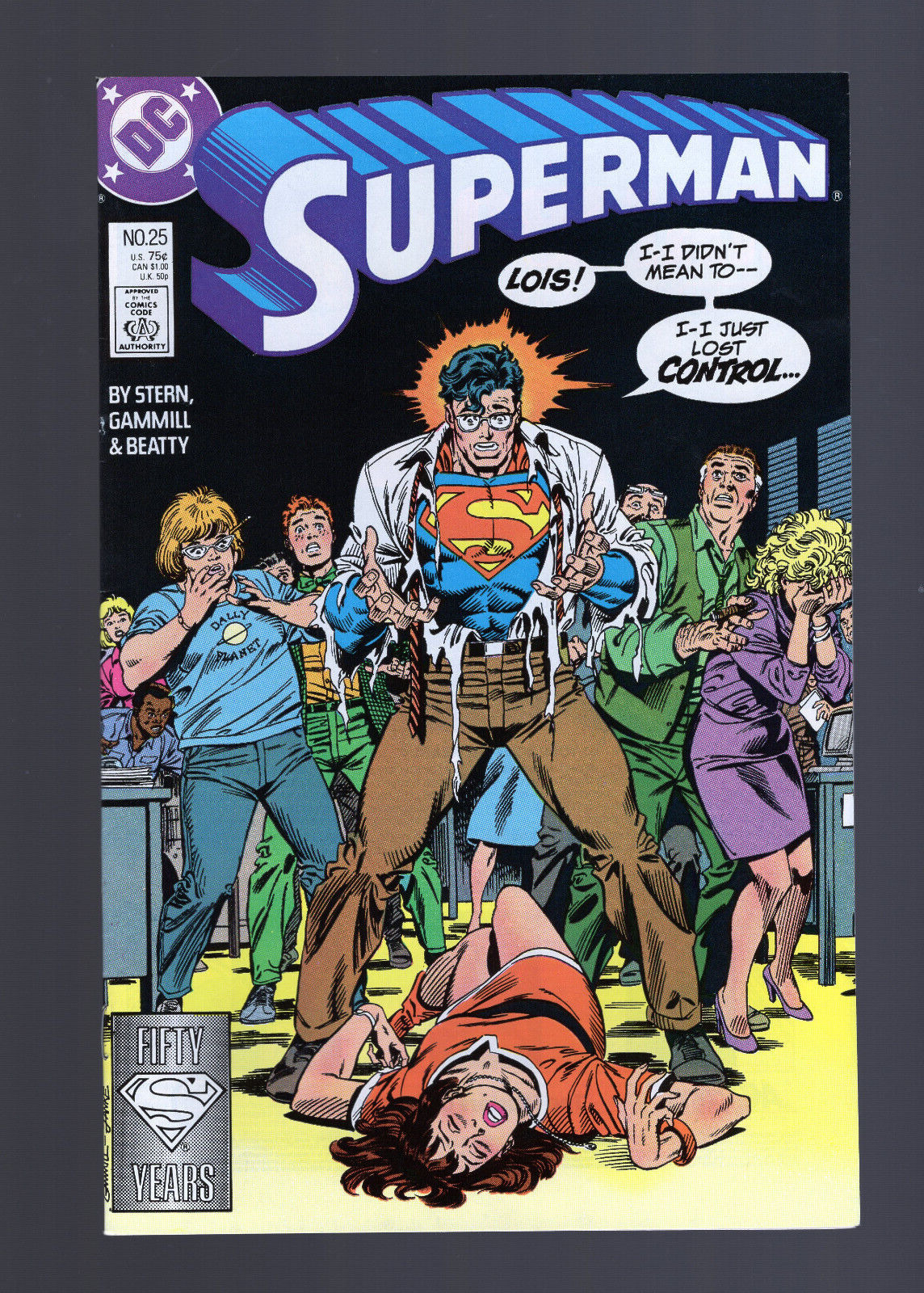 Superman #25 - Kerry Gammill, Dennis Janke Cover Art. (9.2) 1988 ...