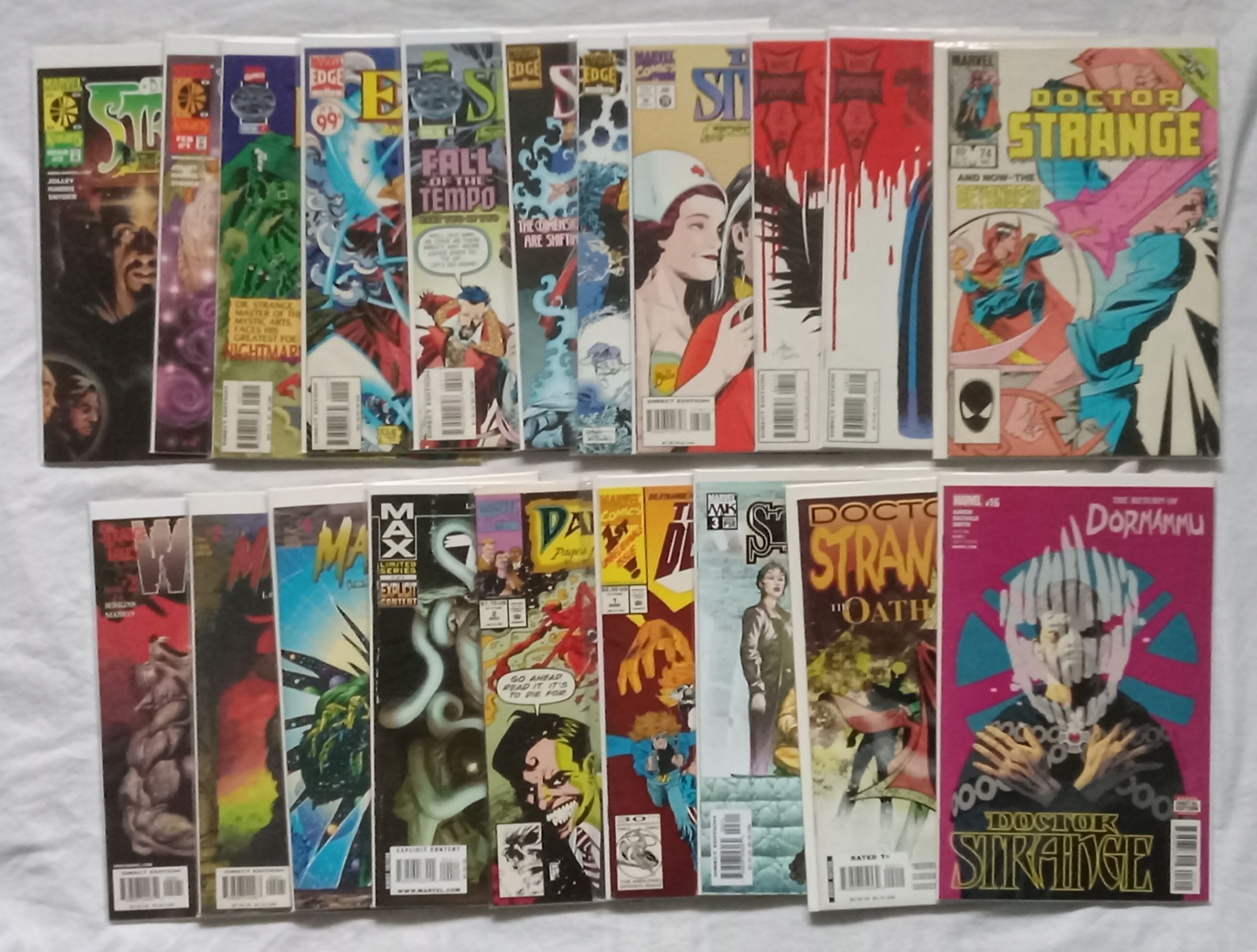 Doctor Strange/Marvel horror heroes set of 36 copper/modern age comics ...