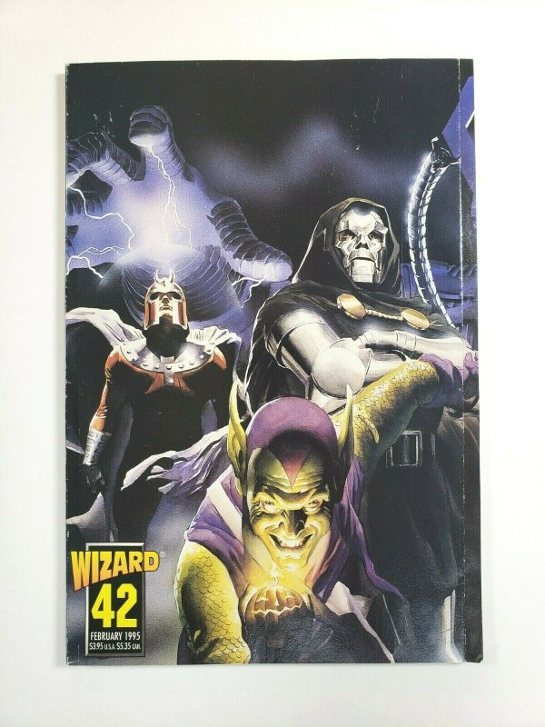 WIZARD #42 Comic Magazine Alex Ross Villains Painted Gatefold Cover Art ...