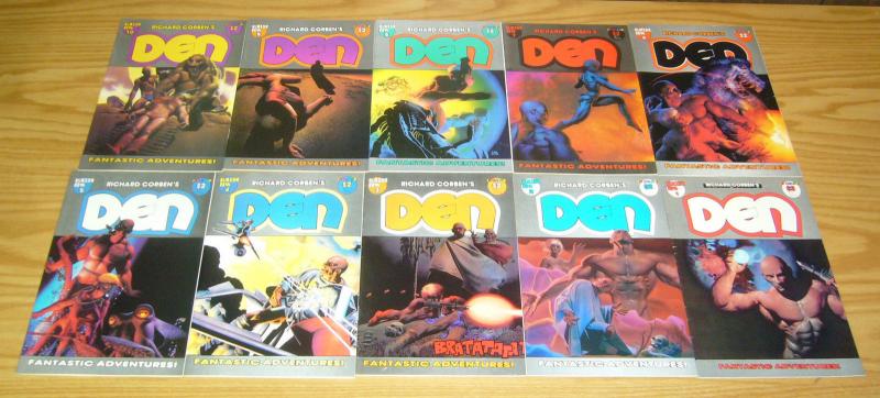 Richard Corben's Den #1-10 VF/NM complete series - fantagor press set ...