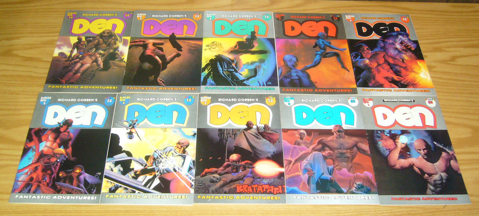 Richard Corben's Den #1-10 VF/NM complete series - fantagor press set ...