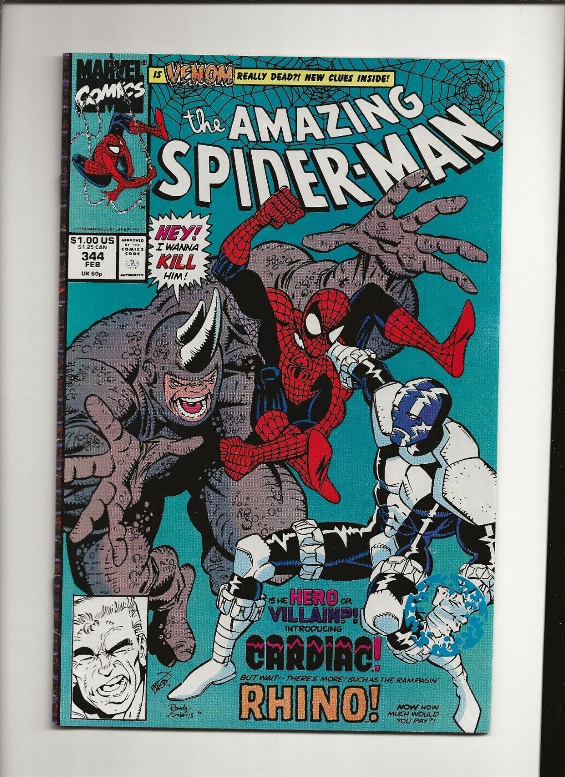 Amazing Spider-Man #344 1st Appearance Cletus Cassidy Marvel Venom ...