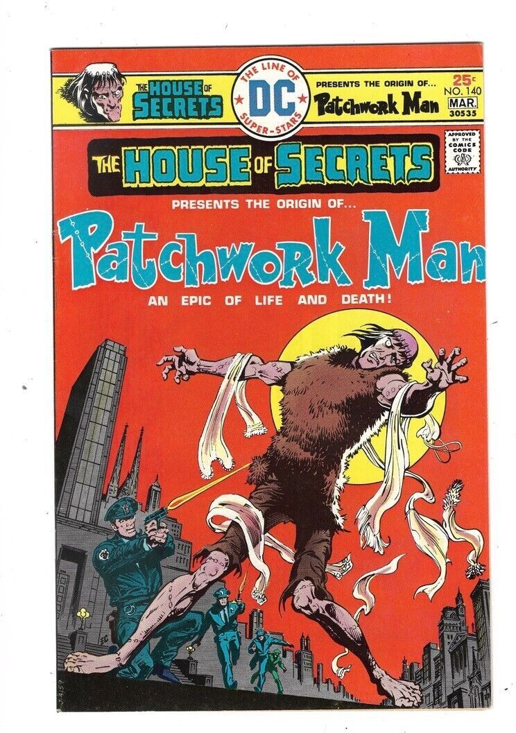 House of Secrets #140 DC Comics, 1976 Ernie Chan Art Patchwork Man ...