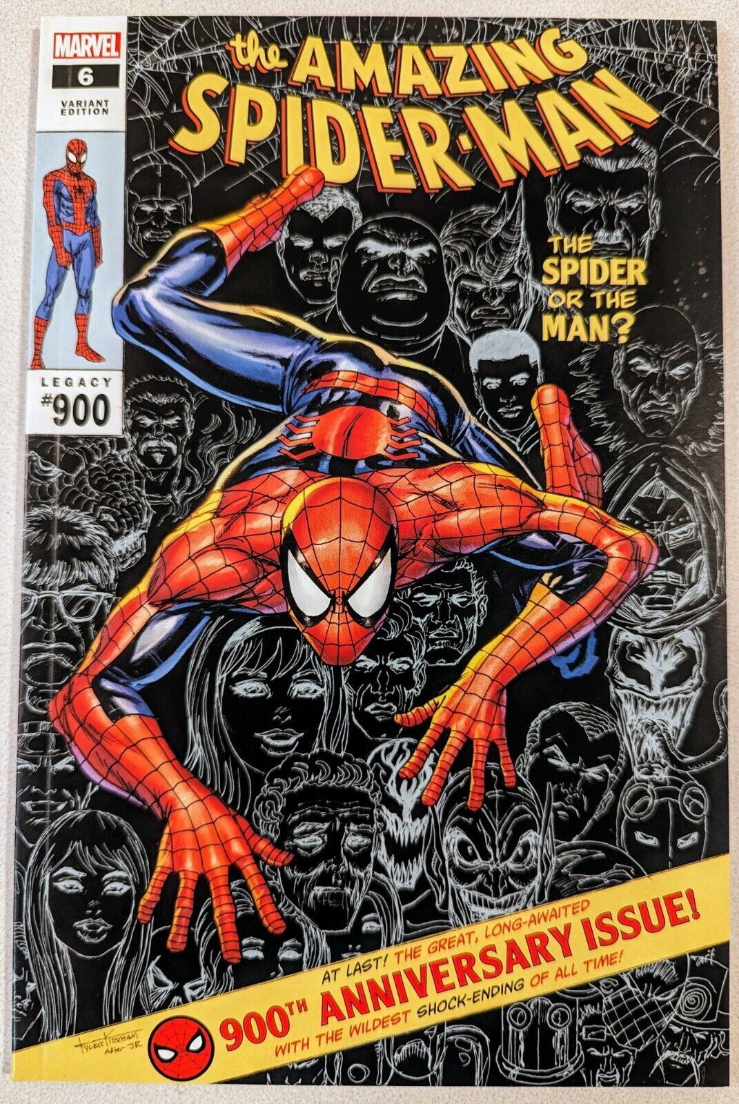 Amazing Spiderman 6 NM Tyler Kirkham 900th Anniversary ASM 100 Homage ...