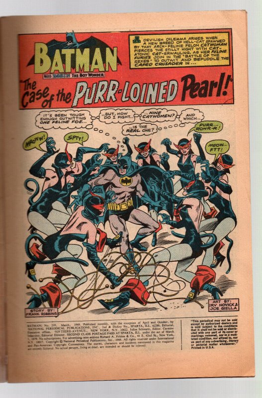 Batman #210 - Catwoman - Neal Adams - KEY - 1969 - FN/VF | Comic Books ...