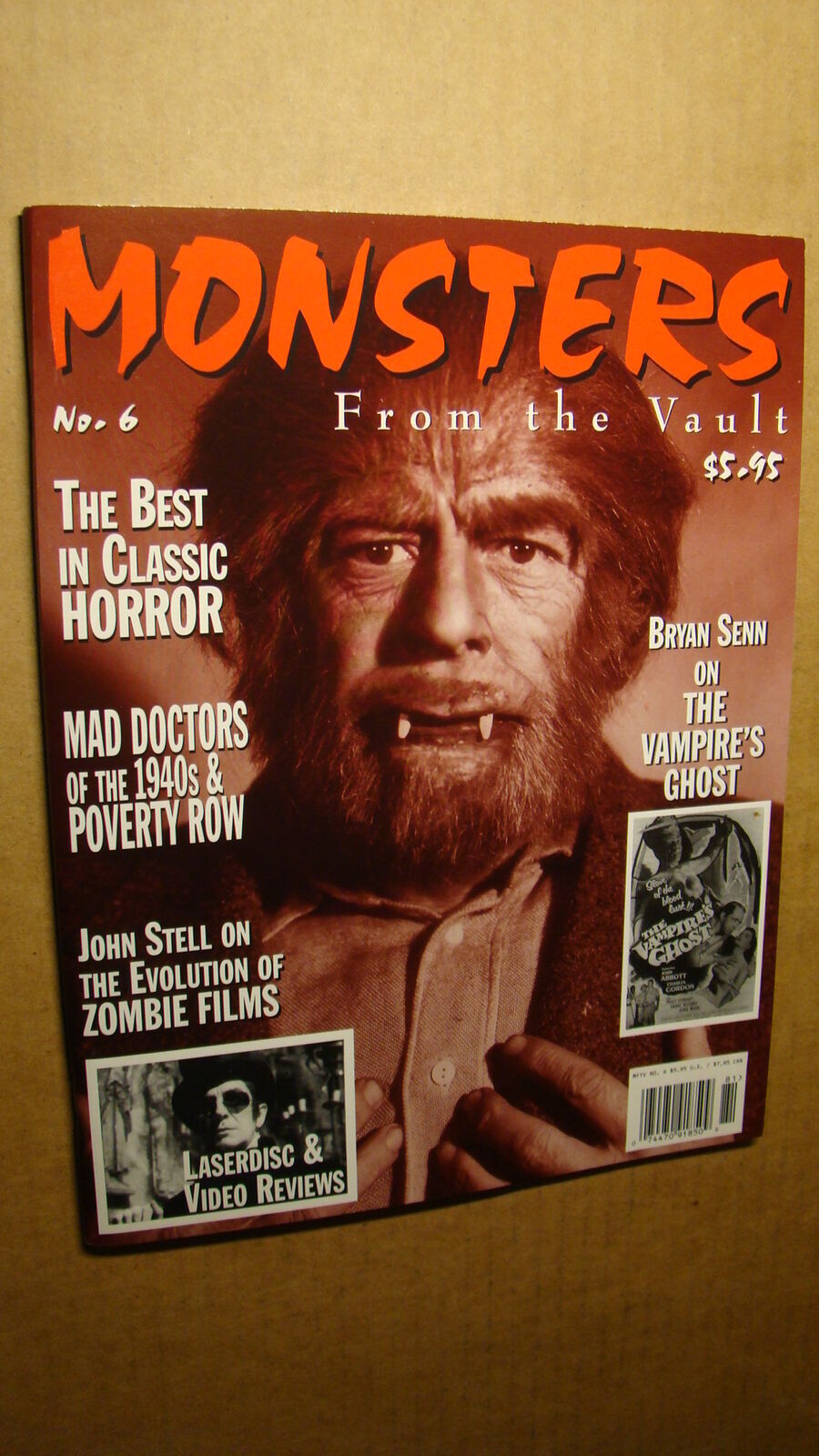 Monsters From the Vault 6 NM+ 9.6 or Better Famous Classic Horror ...