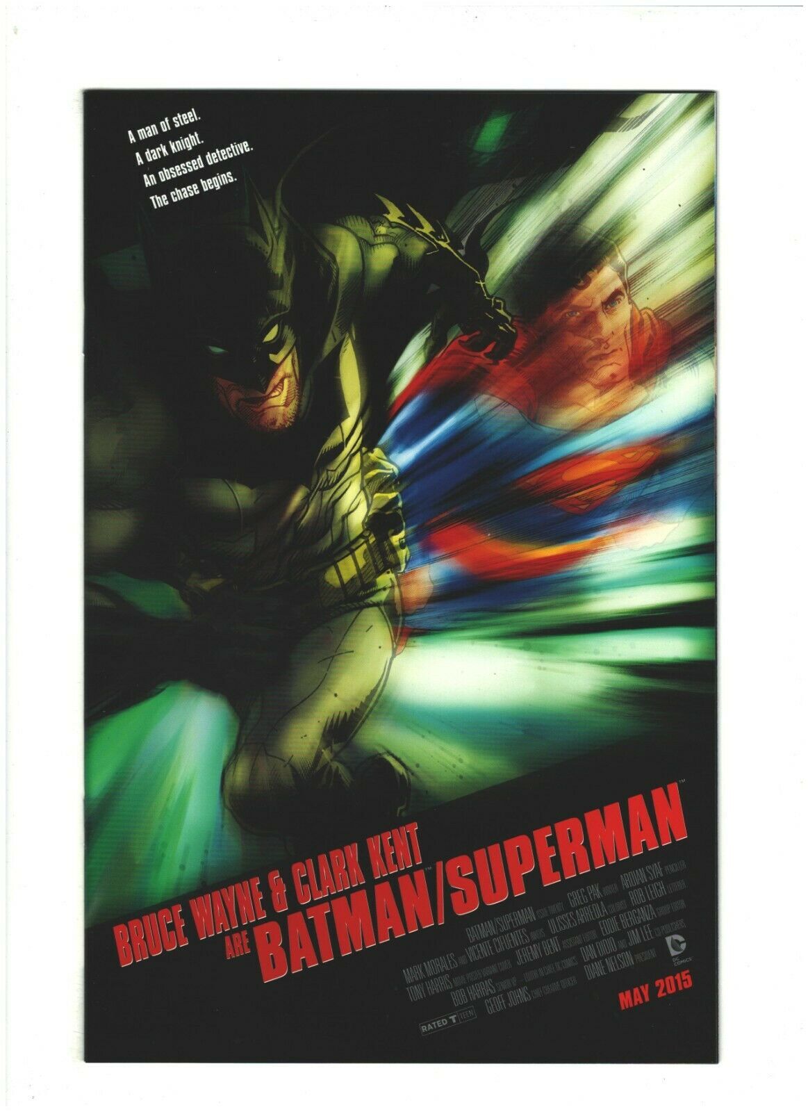 Batman/Superman #20 NM- 9.2 DC Comics 2015 Fugitive Movie Variant Cover ...