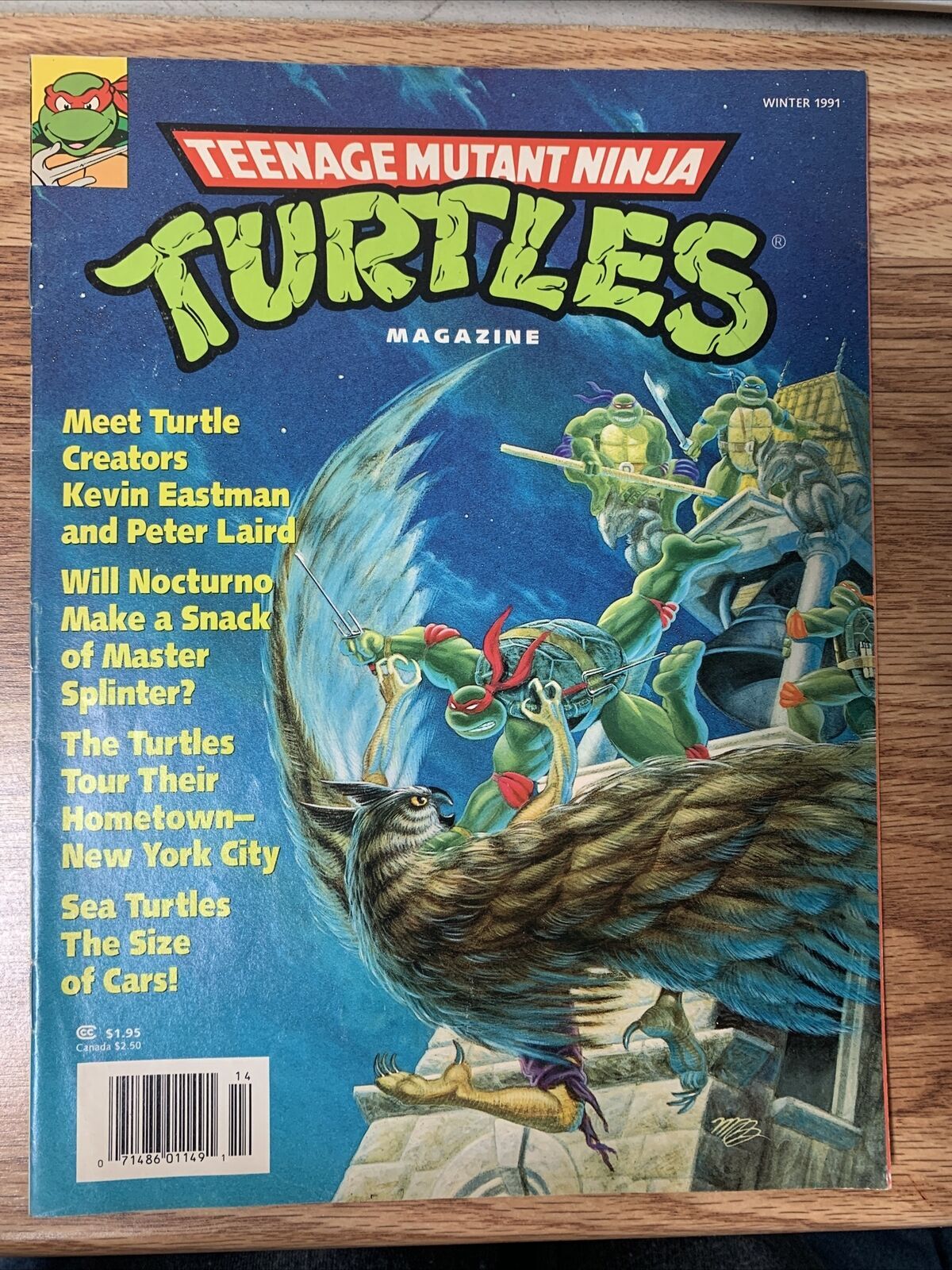 Teenage Mutant Ninja Turtles Magazine 1991 Winter Kevin Eastman Peter ...