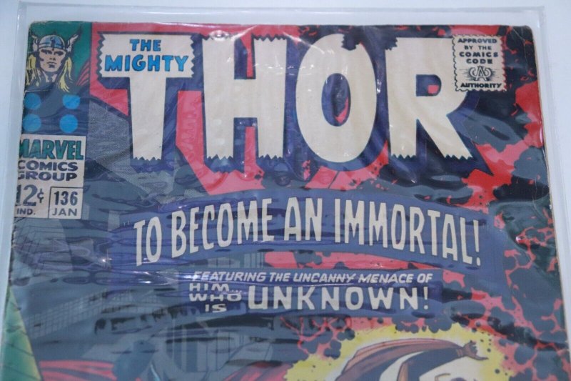 The Mighty Thor #136 Lady Sif Jack Kirby Cover | Comic Books - Silver ...