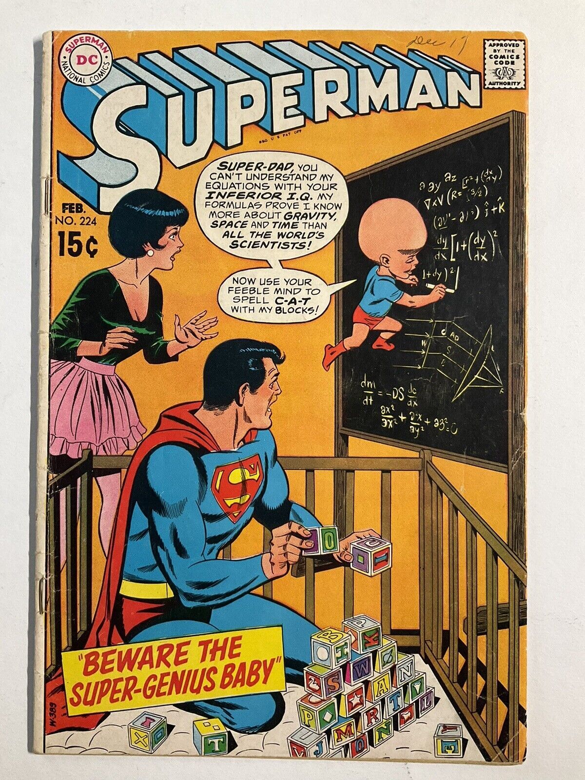 Superman 224 FN Fine 6.0 DC Comics | Comic Books - Bronze Age, DC ...