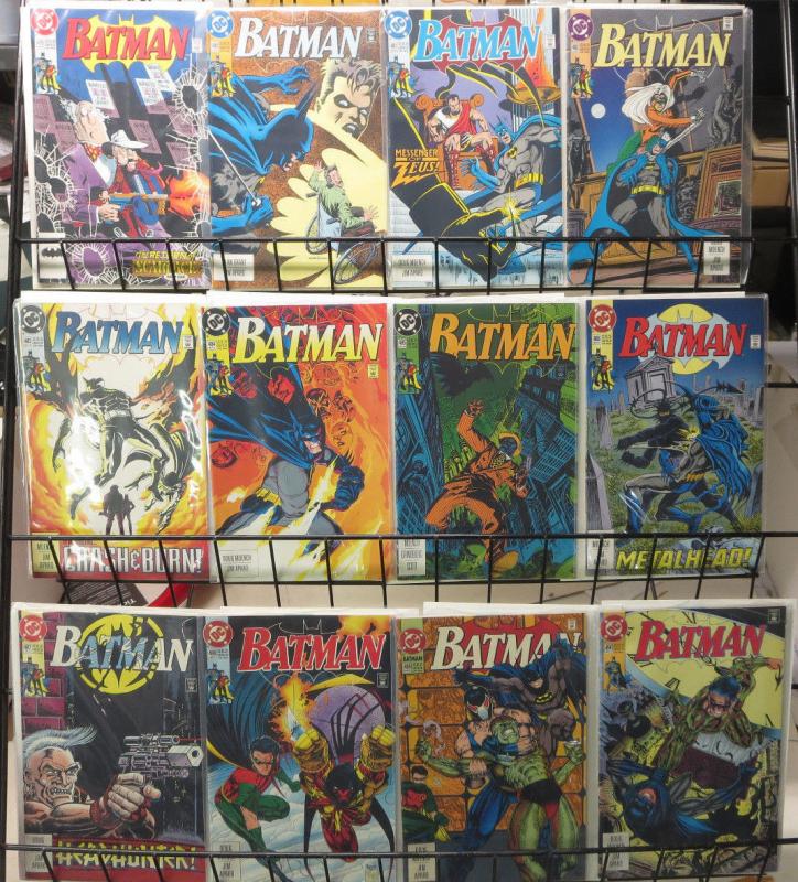 BATMAN 393-491, 61 diff (1986-1993) DC Comics book post-Crisis to pre ...
