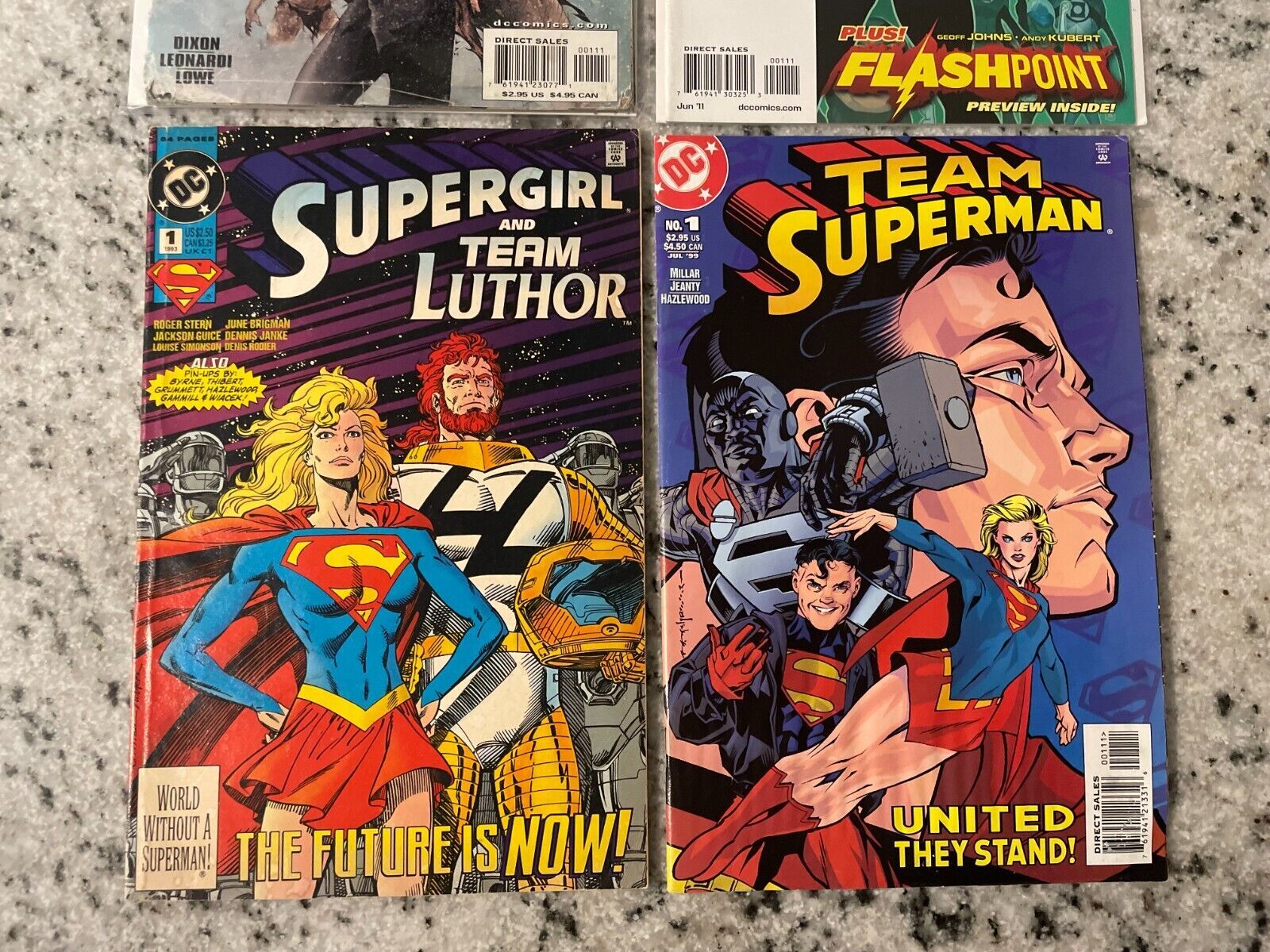 4 DC Comics Team Superman 1 Team Luthor 1 Green Lantern Special ...