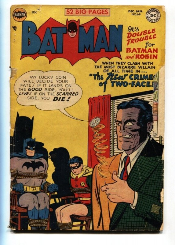 BATMAN #68-1952-TWO-FACE cover-Golden-Age comic book | Comic Books ...