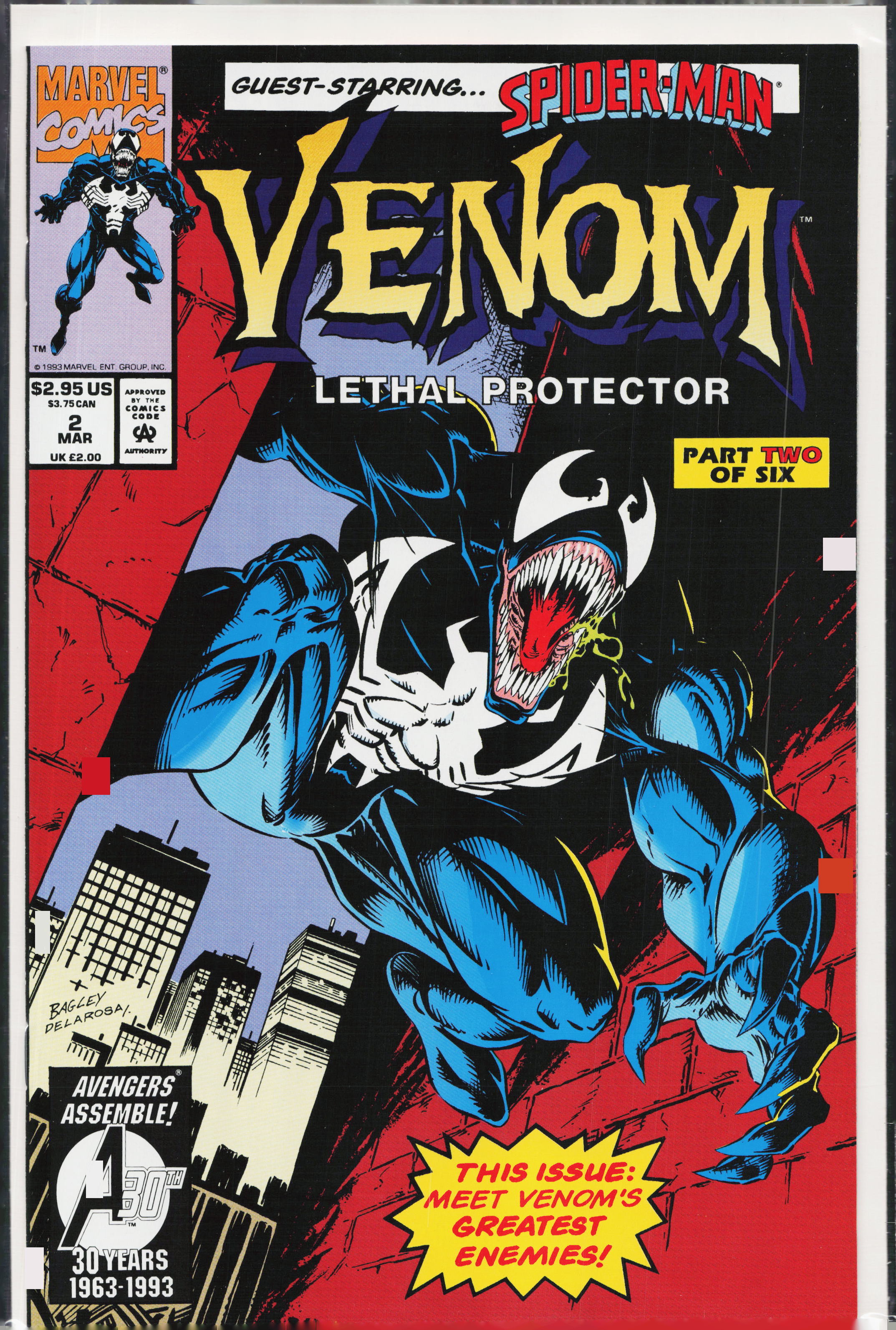 Venom: Lethal Protector #2 (1993) Venom [Key Issue] | Comic Books ...