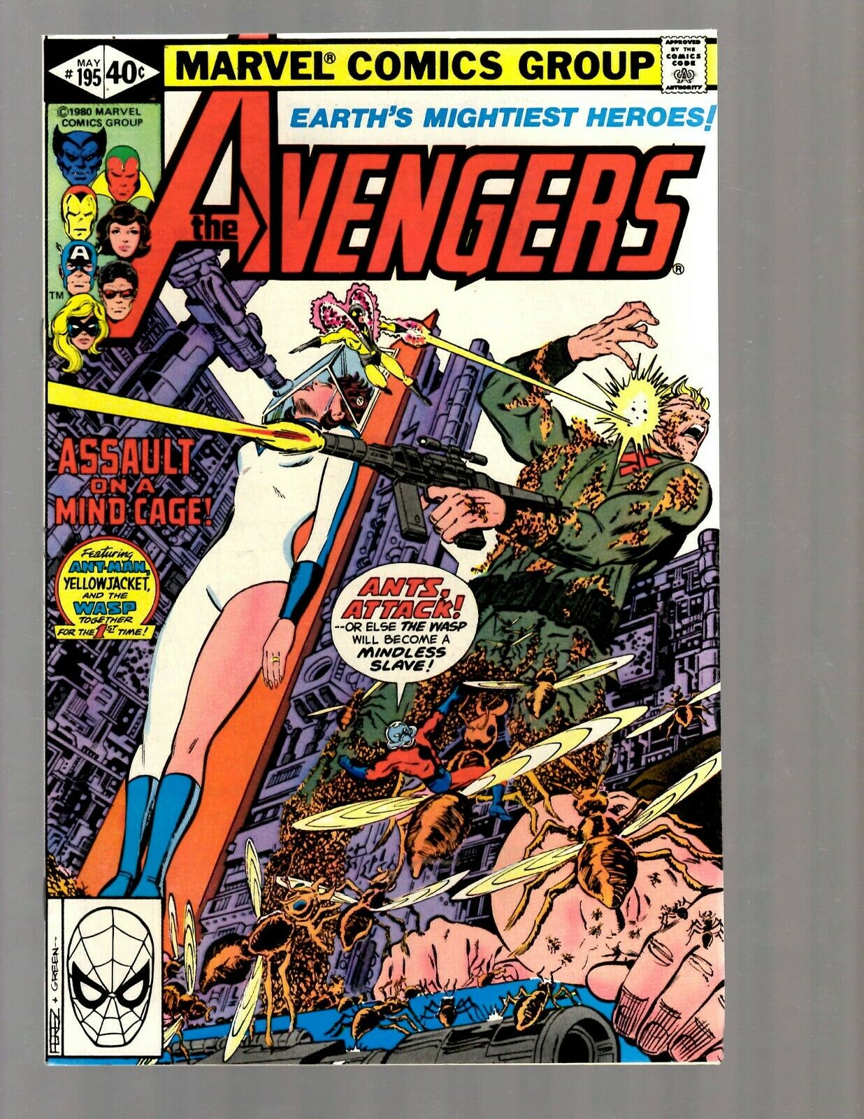 Avengers # 195 NM- Marvel Comic Book Ultron Hulk Thor Iron Man Vision ...
