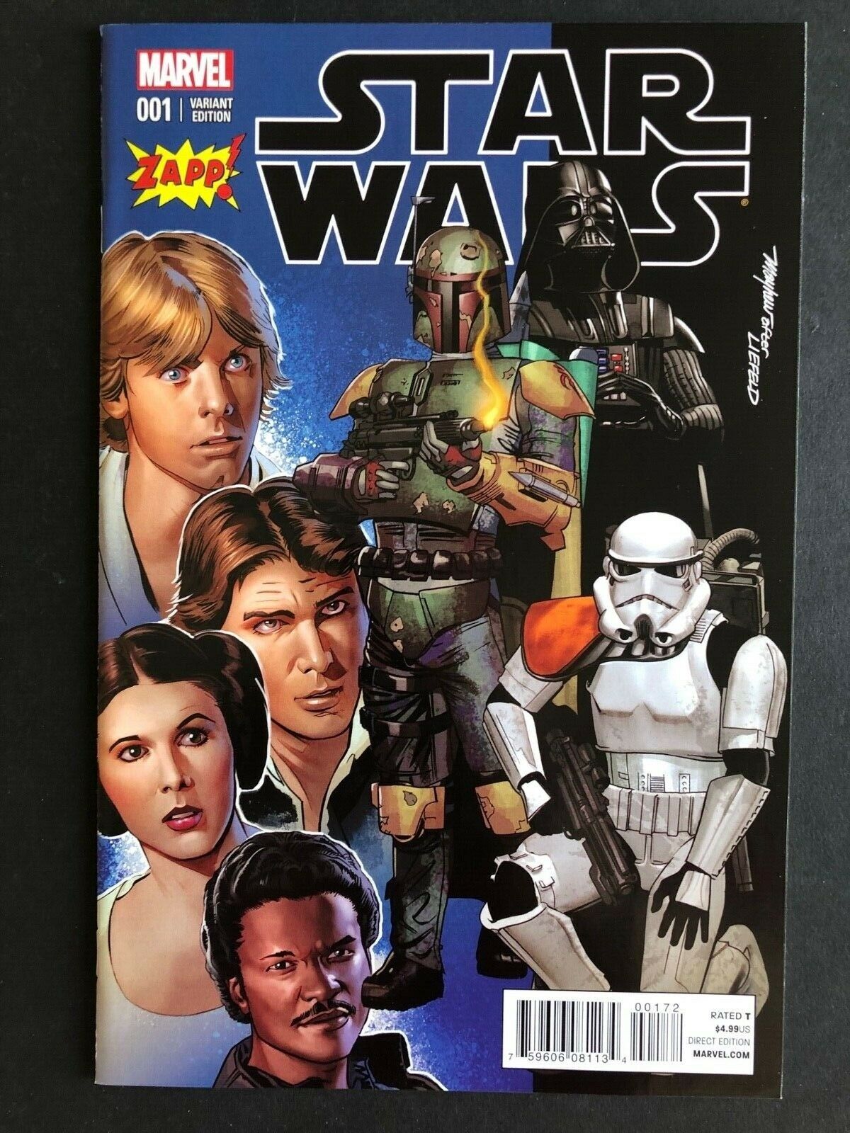 Marvel Star Wars 1 Zapp Comics Rob Liefeld Variant - Darth Vader, Boba ...