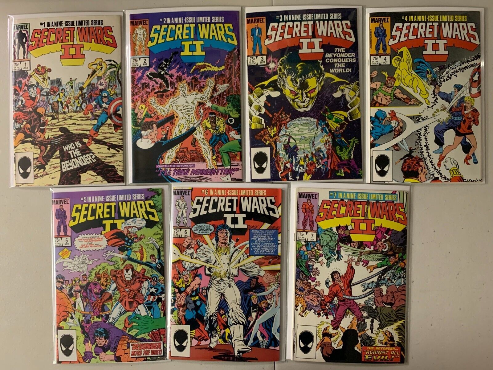 Secret Wars II comics run #1-7 7 diff 8.0 (1985-89) | Comic Books ...