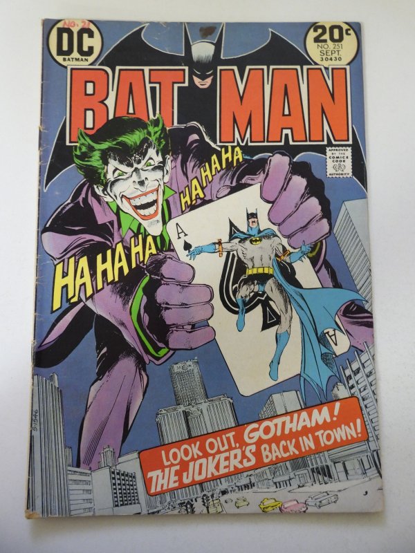 Batman #251 (1973) VG+ Condition stain f & b cover see desc. | Comic ...