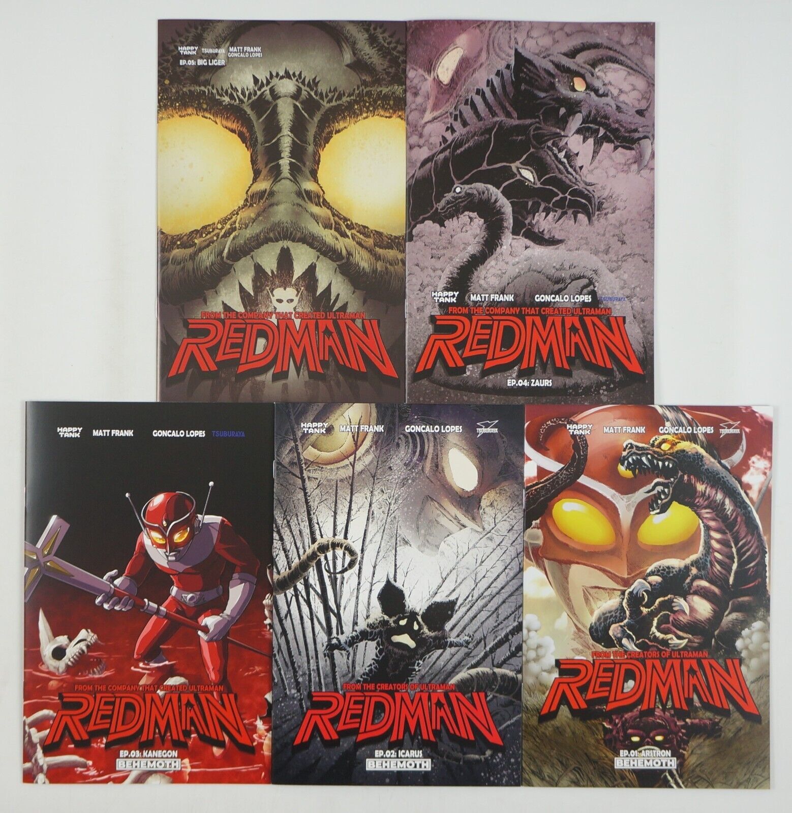 Redman #1-5 VF/NM complete series - Behemoth / Sumerian - kaiju - all B ...