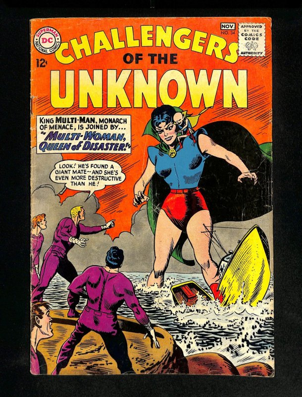 Challengers Of The Unknown #34 | Comic Books - Silver Age, DC Comics ...