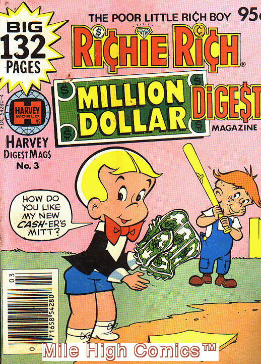 RICHIE RICH MILLION DOLLAR DIGEST (1980 Series) #3 Good Comics Book ...