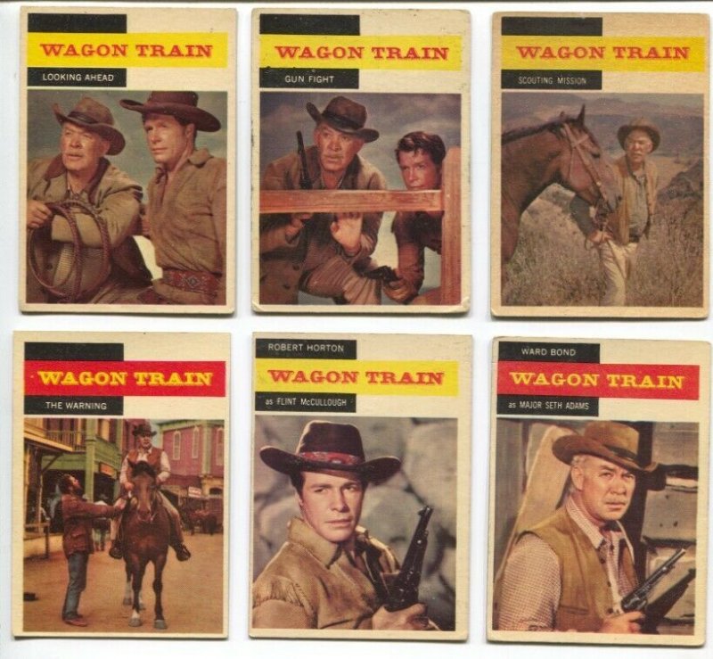 Wagon Train Western TV Series Trading Card Set 1958-Ward Bond-Robert Horton | Comic Collectibles ...