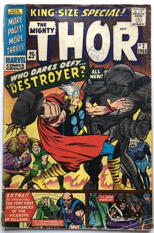 The Mighty Thor King-Size Special #2 (1966) Featuring The Destroyer ...