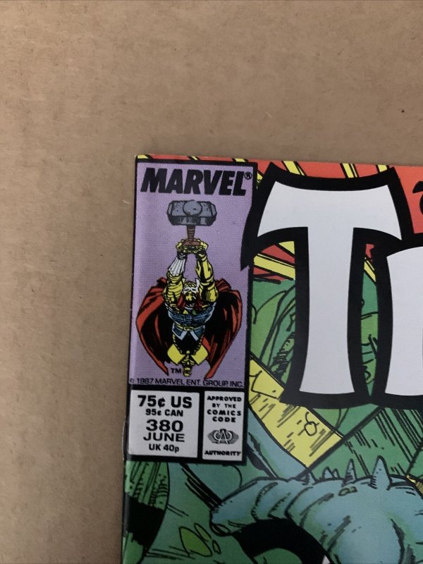 The Mighty Thor #380 - 1987 Death of Midgard Serpent Marvel ...