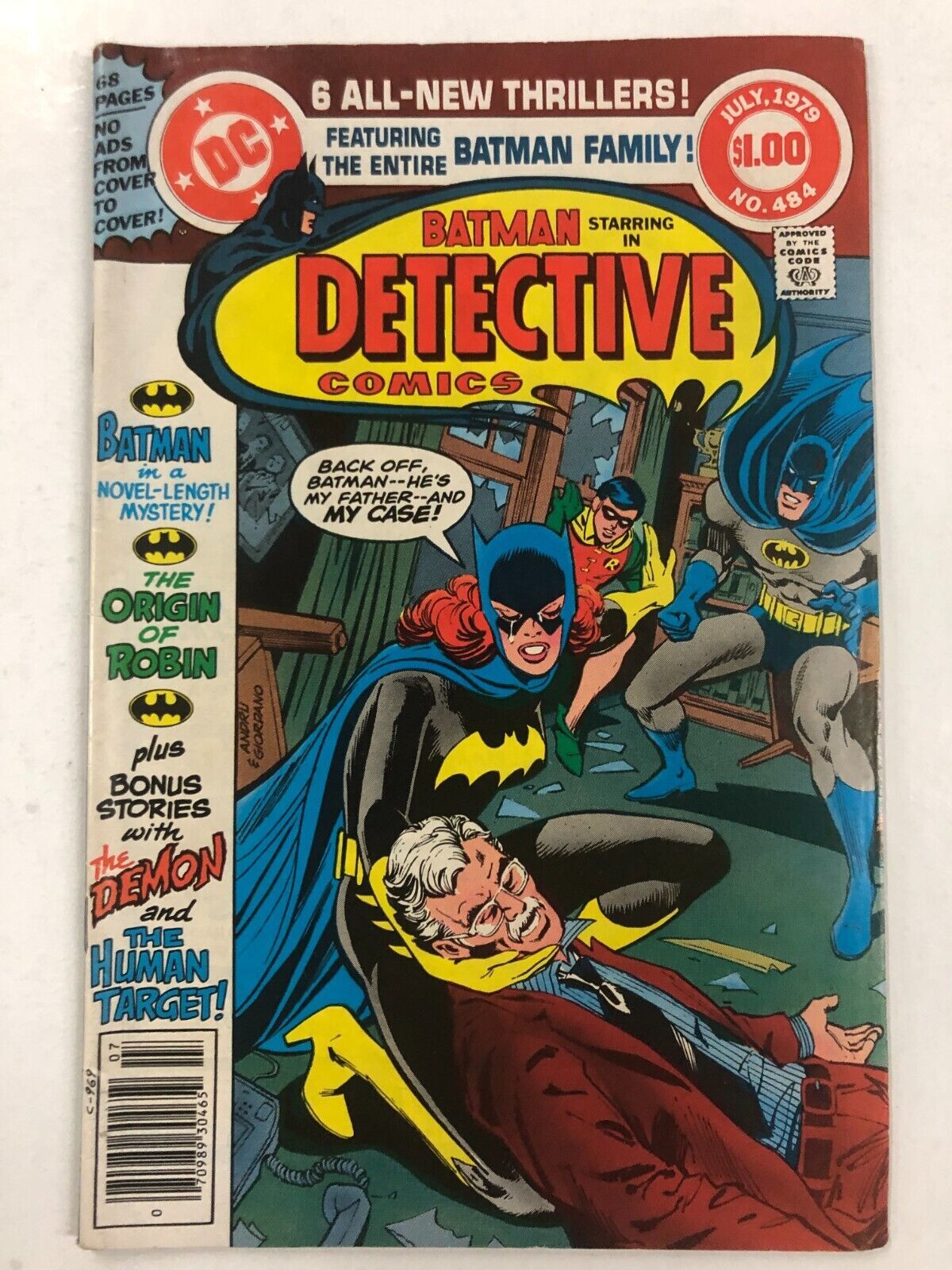 DETECTIVE 484 (Jan 1979) VF whos whos of the DC Bullpen Batman, Batgirl ...
