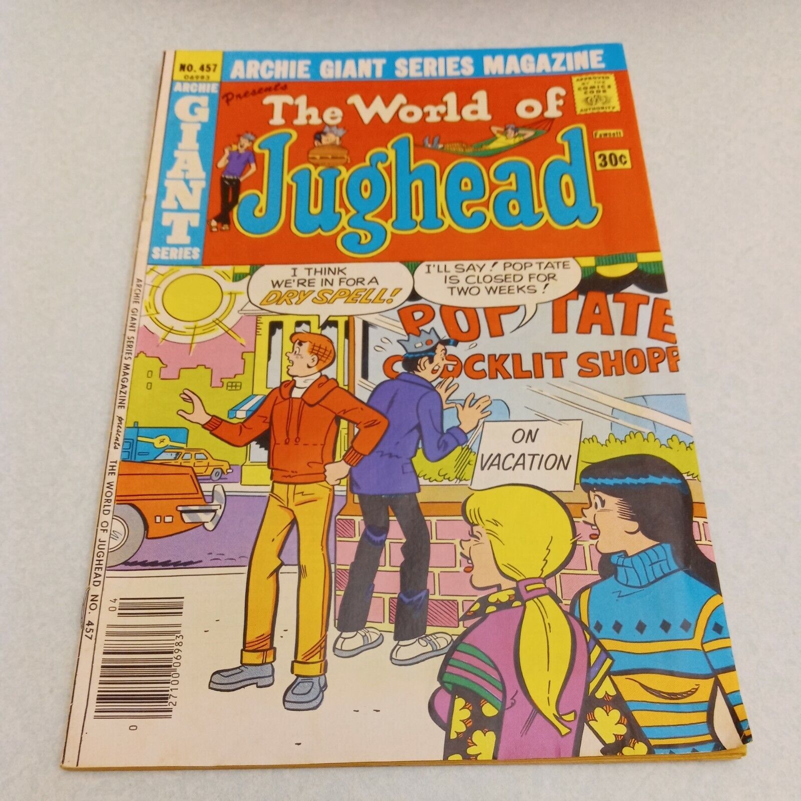 Archie Giant Series #457 mlj comics 1977 bronze age world of jughead ...