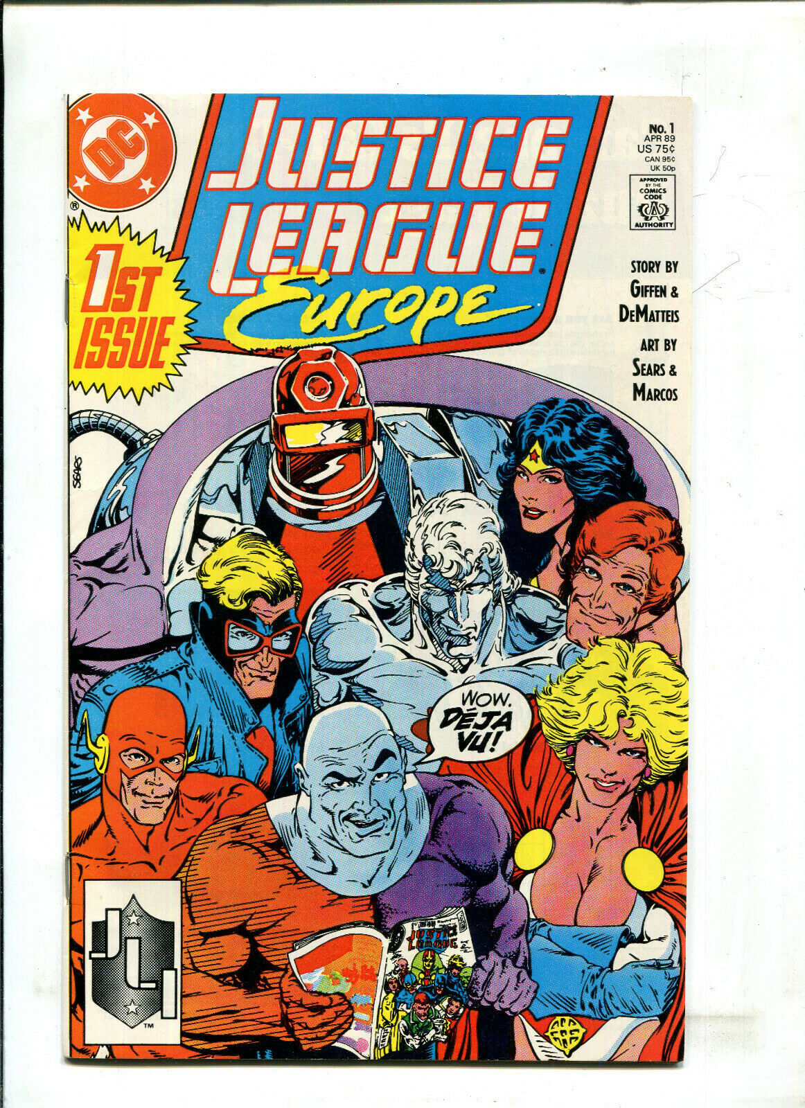 Justice League Europe #1 - Bart Sears ART (9.2) 1989 | International ...