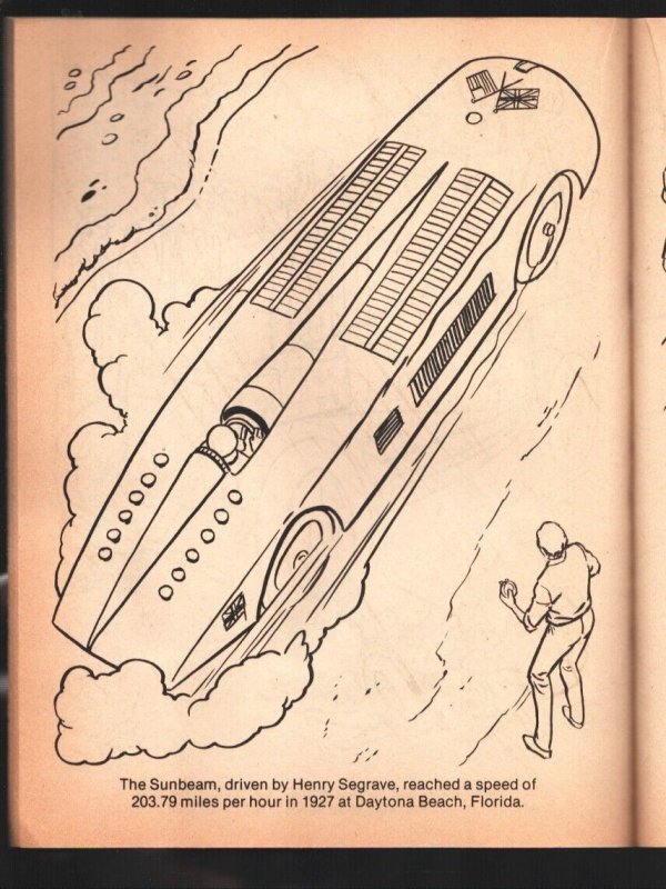 Super Race Cars Coloring & Activity Book #416-2 1984Norman Nodel-Henry ...